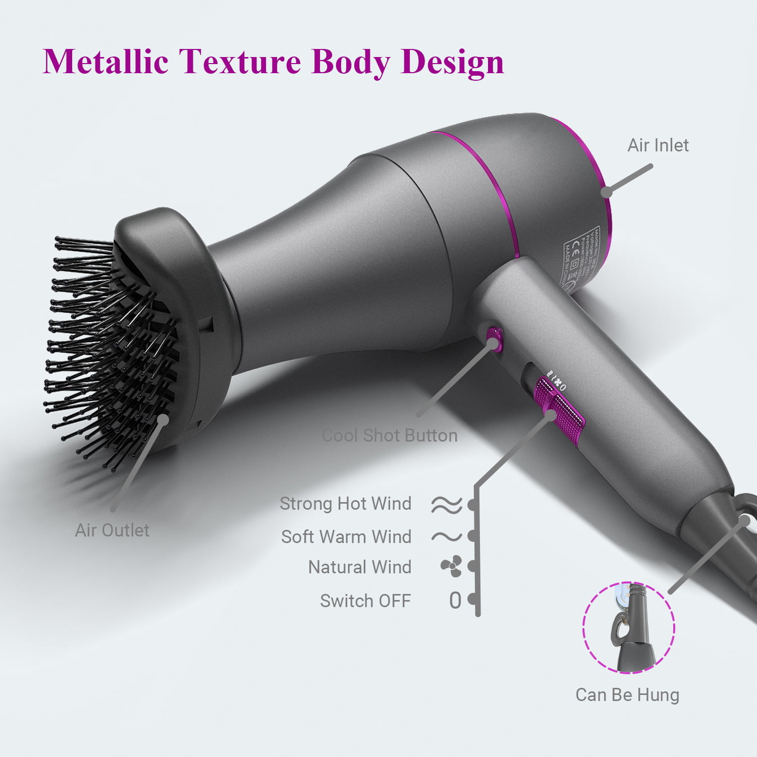 Compact Household Professional Hair Dryer - Yeedza.com